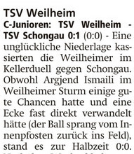 Fußball: Berichte vom Jugendfußball – TSV 1847 Weilheim e.V.